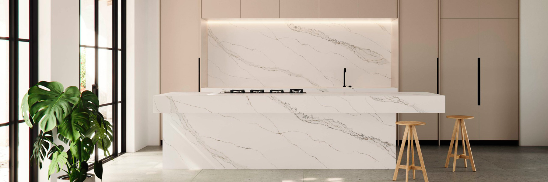 Luxury Vagli Macchia Vecchia™ surfaces. Luxury, Quartz Collection. Compac