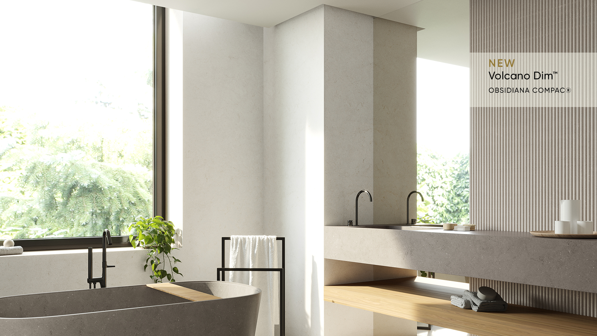 COMPAC. Superficies decorativas de Obsidiana, Mármol y Cuarzo.
