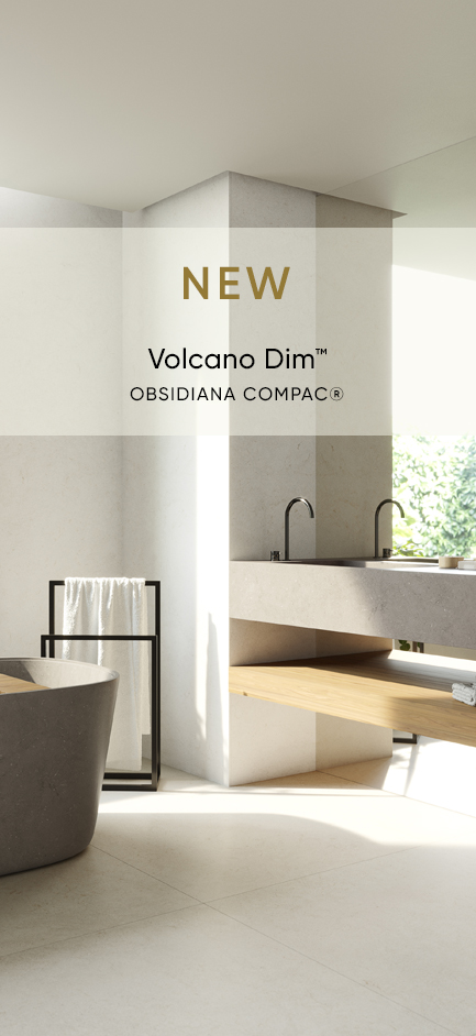 COMPAC. Superficies decorativas de Obsidiana, Mármol y Cuarzo.